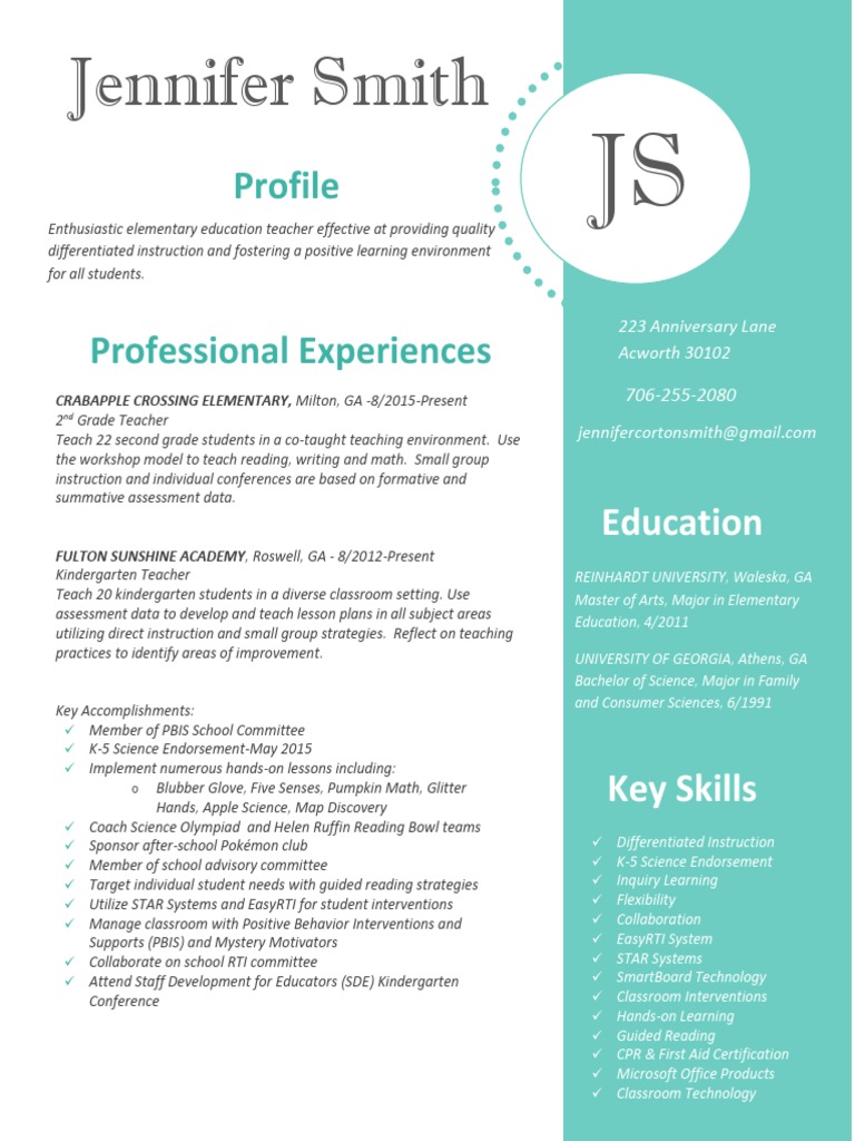 Resume January 2016 | PDF