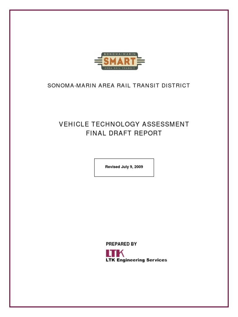 Vehicle LTK Study For Web | PDF | Caltrain | Rail Transport