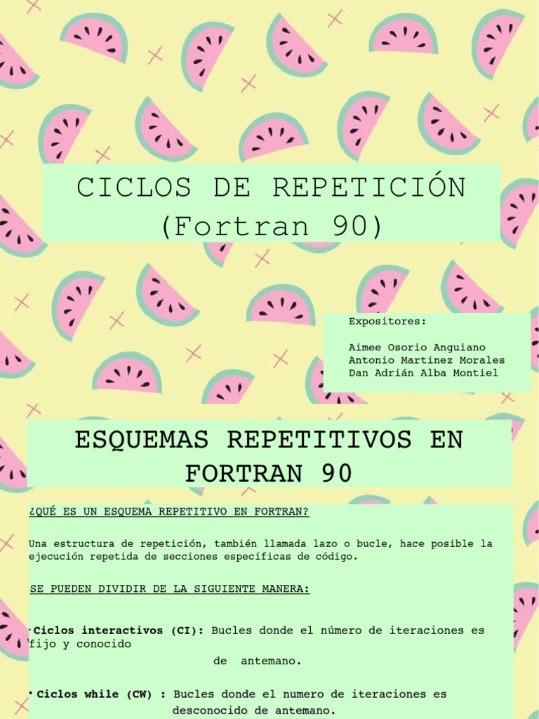 Ciclos de Repeticion Fortran 90 | PDF | Lenguaje de programación | Algoritmos
