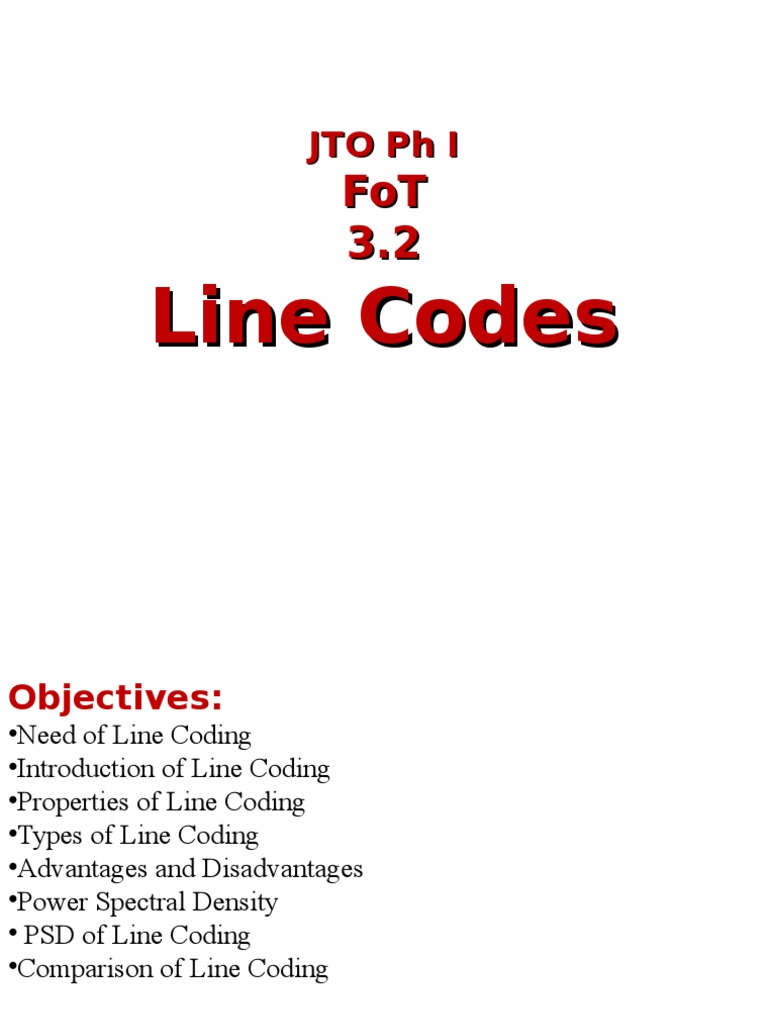 Line Coding | PDF | Naming Conventions | Encodings