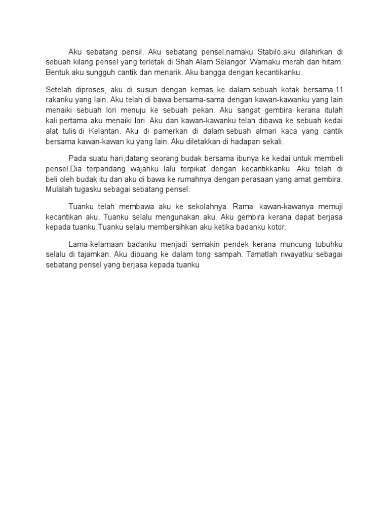 Aku Sebatang Pensil-Original | PDF | Seni