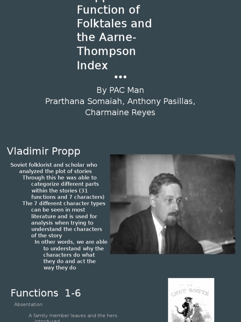 Writing 39 Vladimir Propp and Aarne-Thomspon Index | PDF | Fairy Tales ...