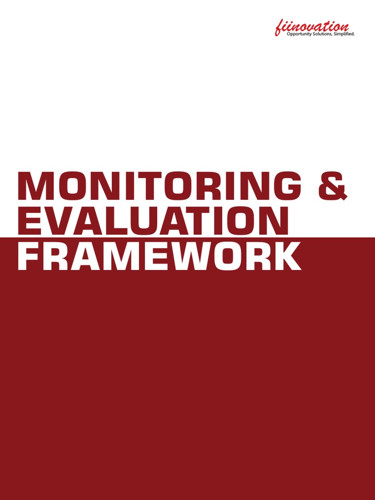 Monitoring And Evaluation Framework Fiinovation Pdf Corporate