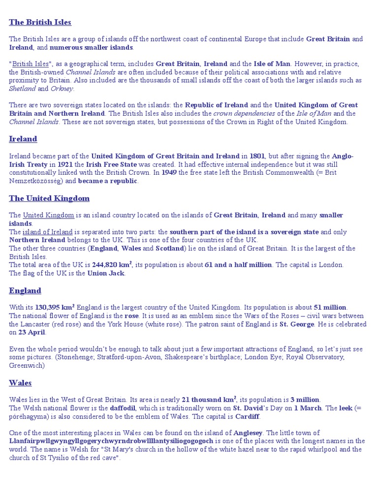The British Isles Presentation | PDF | British Isles | United Kingdom