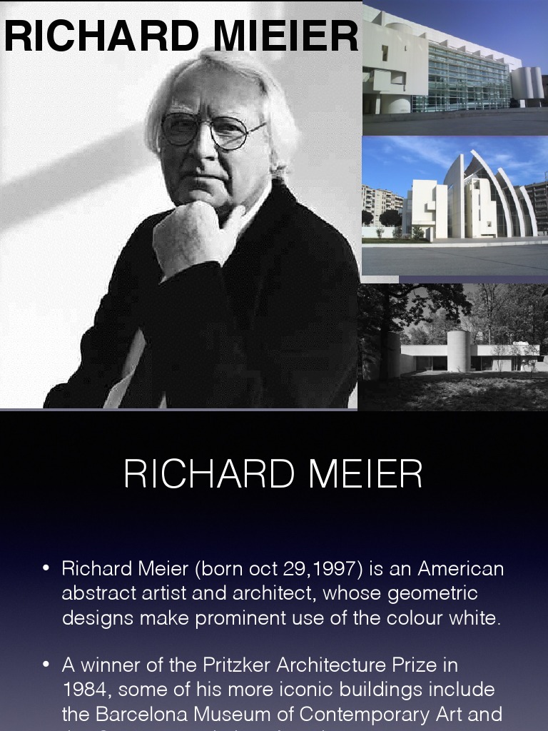 Richard Meier | PDF | Art Media | Architectural Design