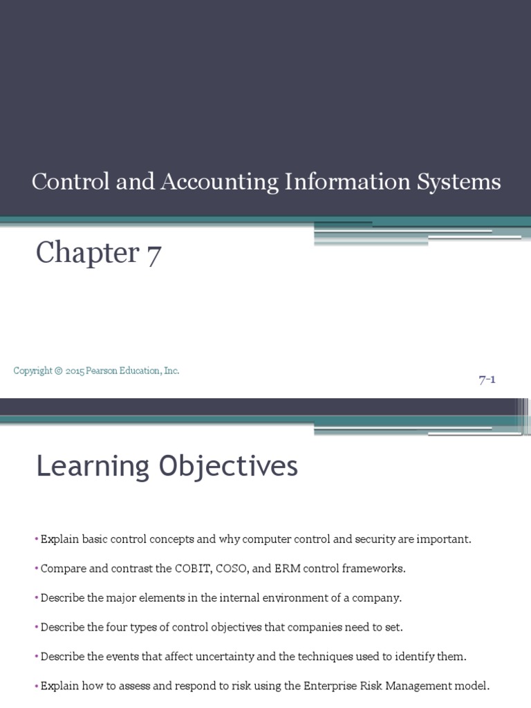 Control and Accounting Information System - CH 7 Romney | PDF | Threat ...