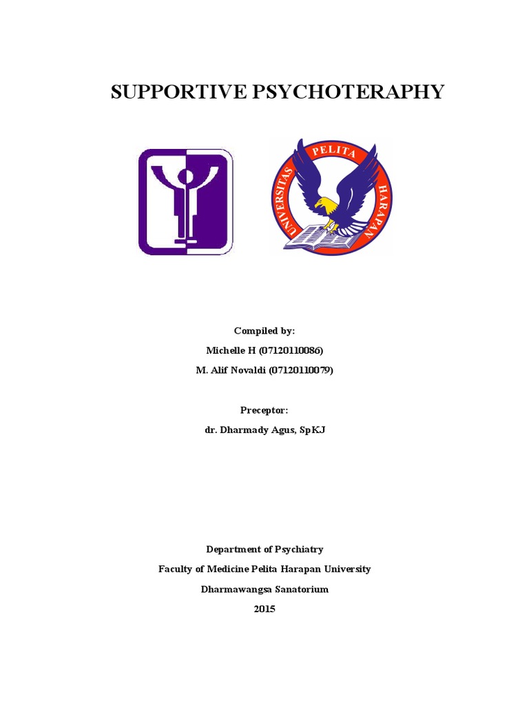 Supportive Psychotherapy Overview | PDF | Psychoanalysis | Behaviour ...