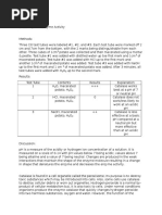 Effect of pH on Amylase Activity | PDF | Ph | Reaction Rate