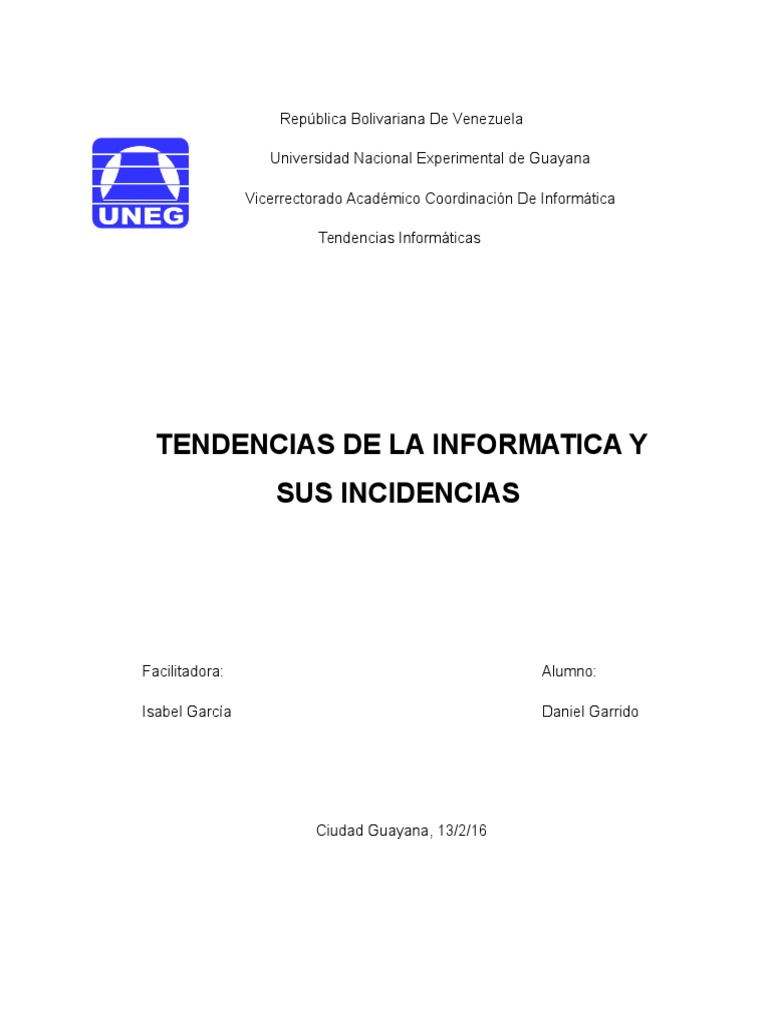 Tendencias de La Informatica | PDF | Cerebro | Tecnología de información y comunicaciones