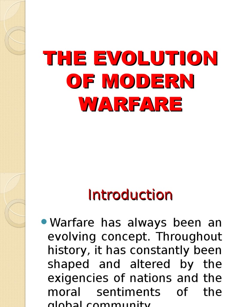 The Evolution of Modern Warfare | PDF | Malware | Cyberwarfare
