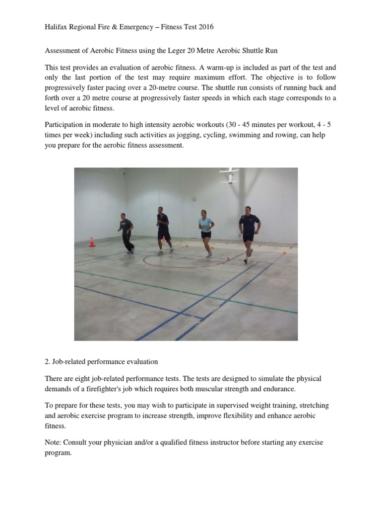 Halifax Firefighter Physical PDF | PDF | Aerobic Exercise | Physical ...