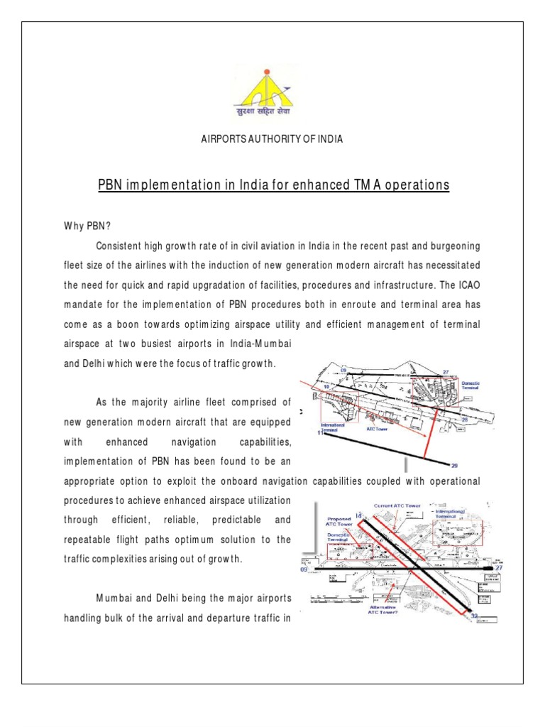 PBN Implementation in India | PDF | Air Traffic Control | Airport