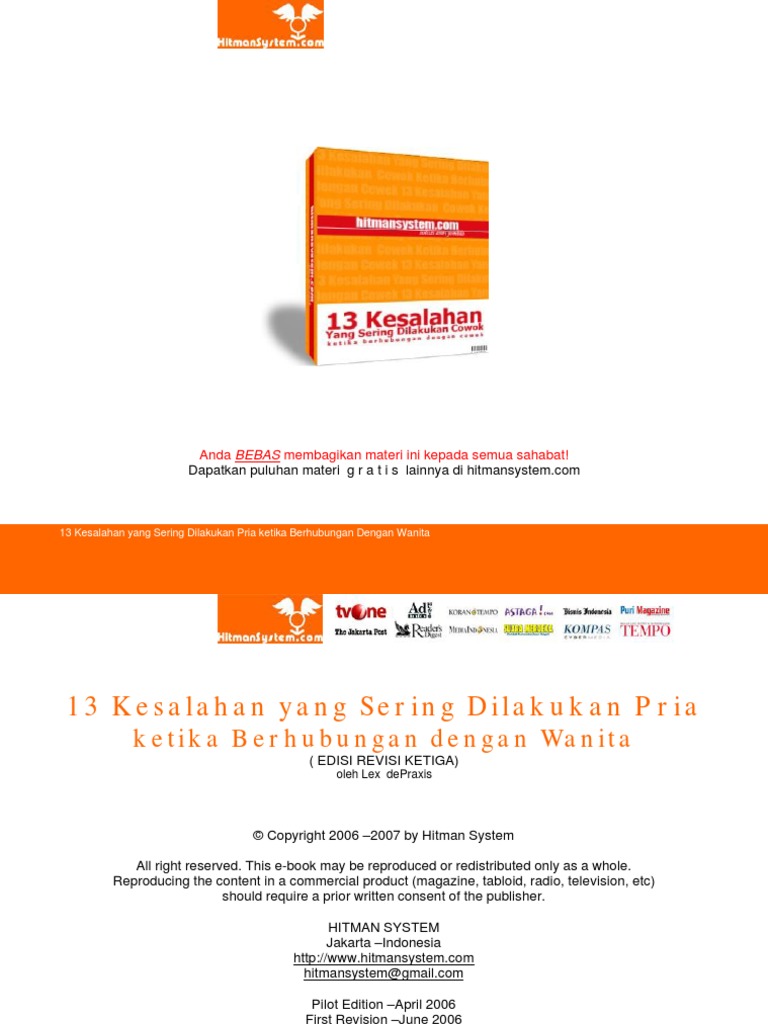 13 Kesalahan Fatal Pria Saat PDKT PDF | PDF | Business