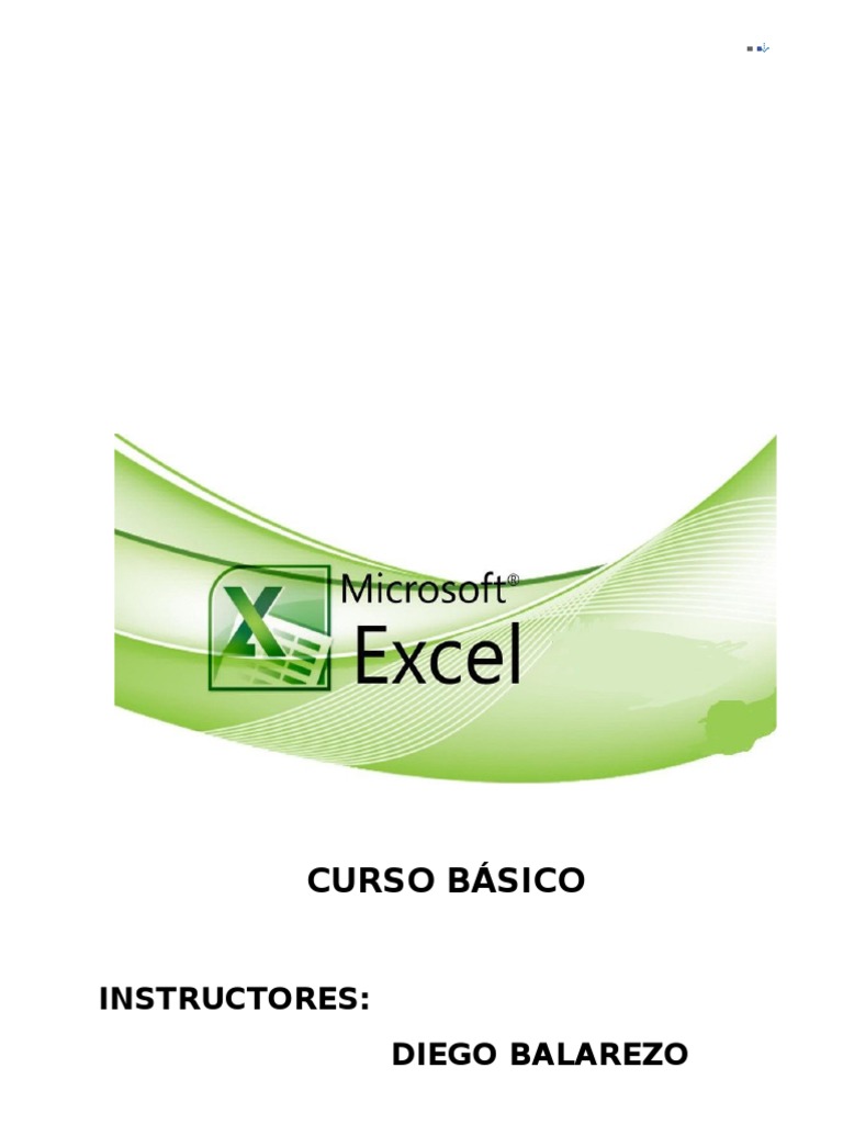 Curso de Excel Básico | PDF | Point and Click | Microsoft Excel