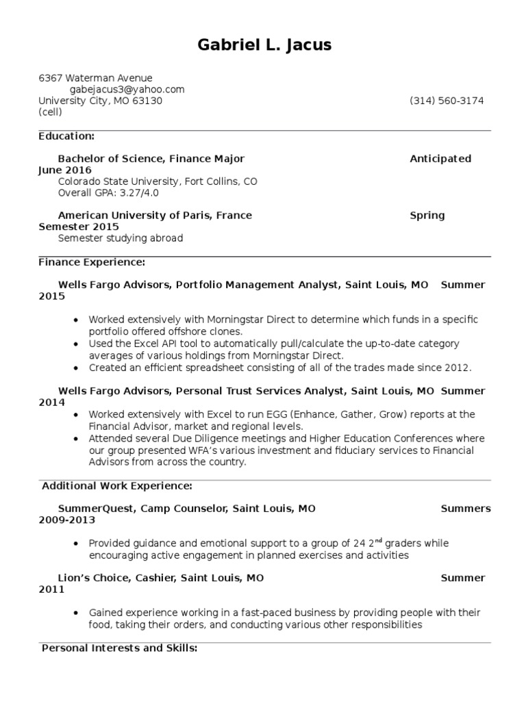 My Resume2016 | PDF | Career & Growth