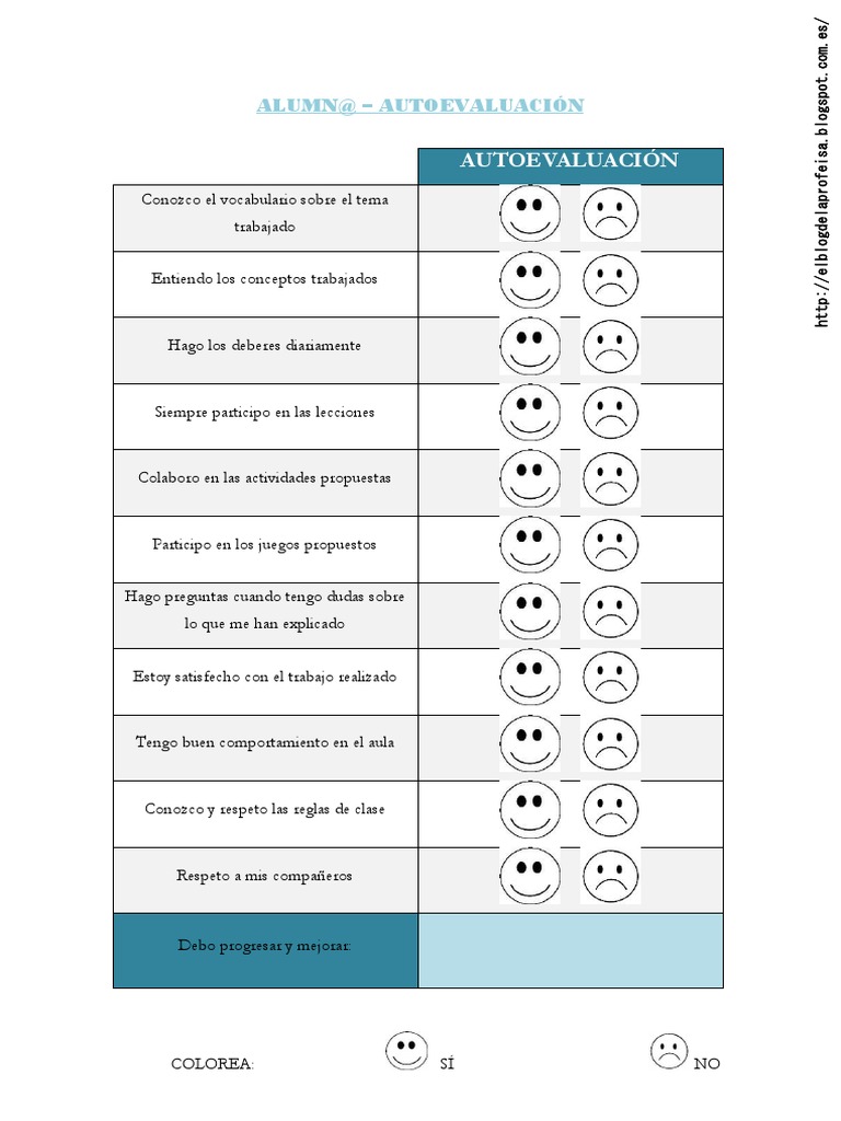 Autoevaluación Del Alumno