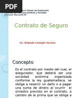 Contrato de Reaseguro y Cesion de Cartera. Expo | PDF | Póliza de seguros | Reaseguro