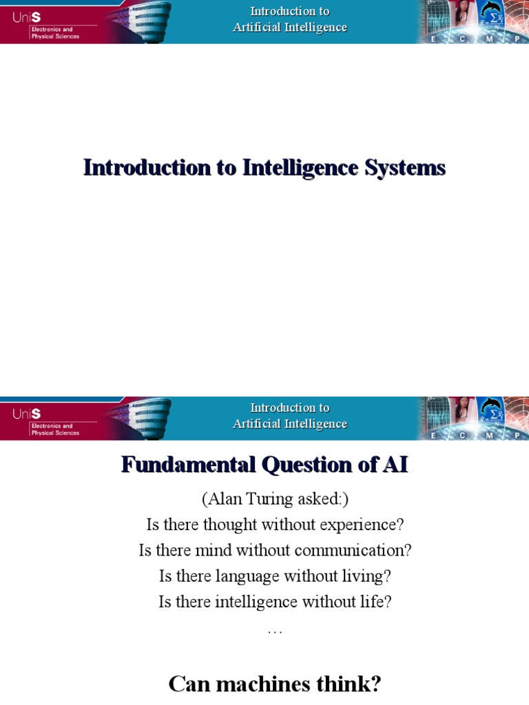 Introduction To Intelligence Systems | PDF | Artificial Intelligence ...