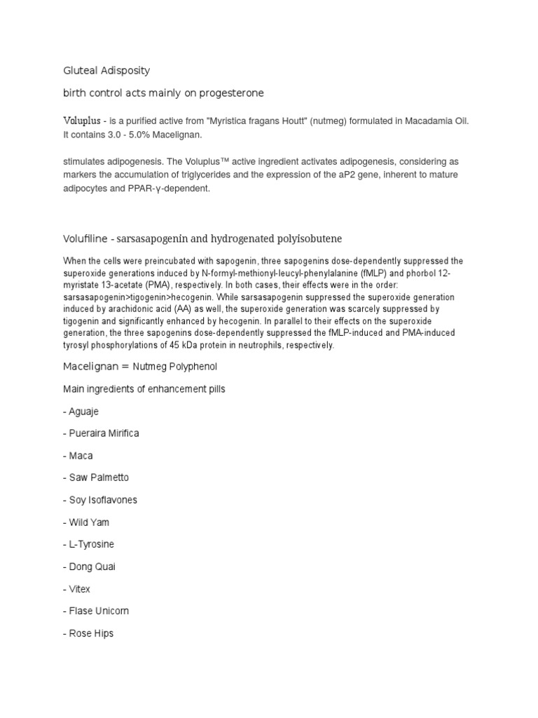 Voluplus - : Sarsasapogenin and Hydrogenated Polyisobutene | PDF