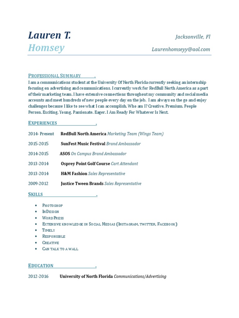 Lauren Resume PDF | PDF | Career & Growth | Social Science