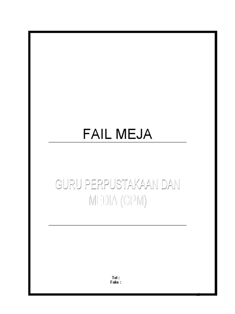 Fail Meja Pss Untuk GPM Version 3 | PDF