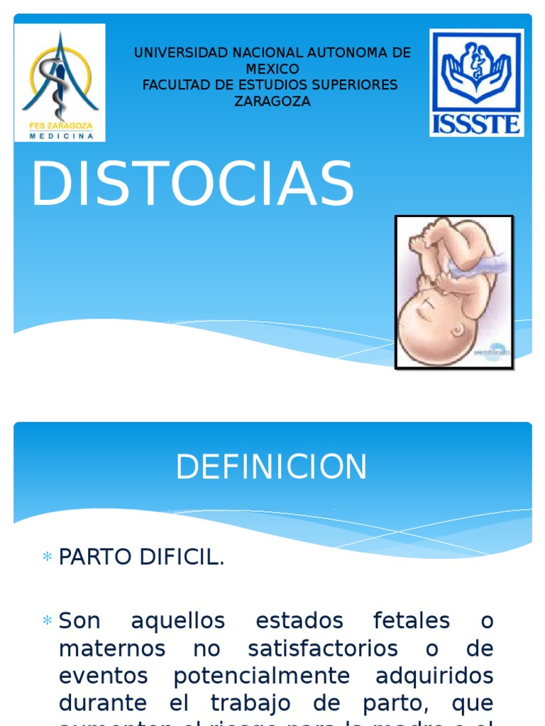 Distocias | PDF | Pelvis | Parto