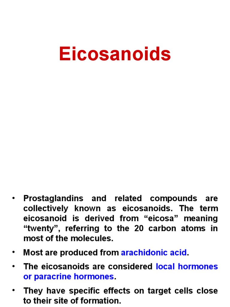 An In-Depth Look at Eicosanoids: Their Biosynthesis, Functions, and ...