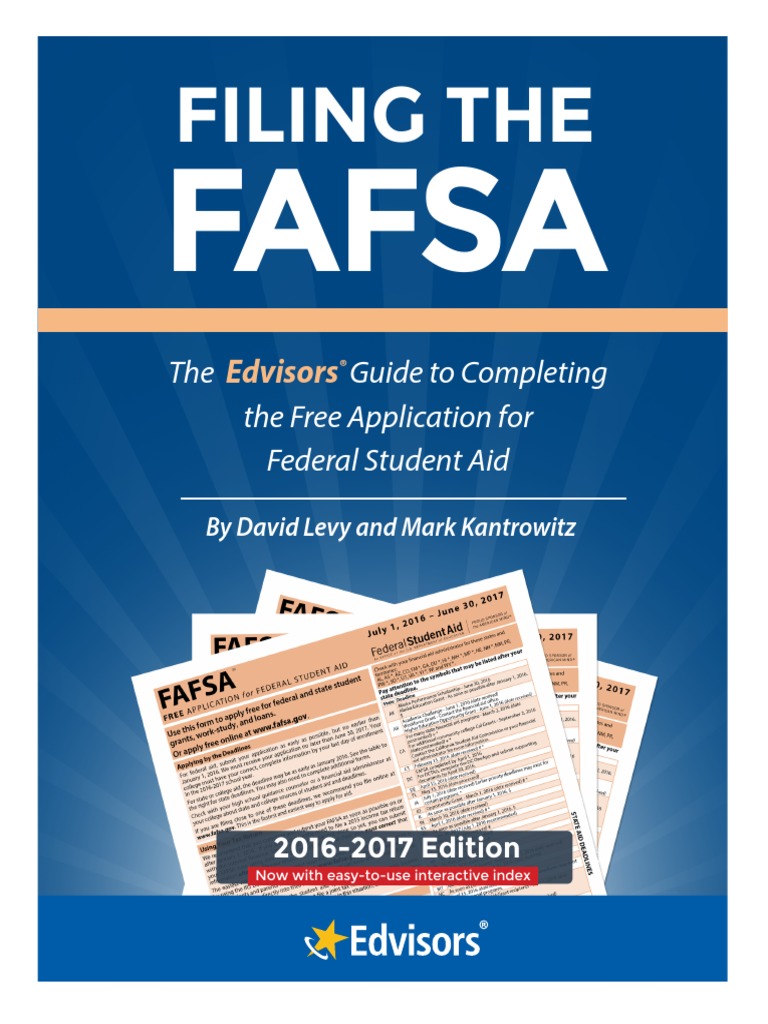 Filing The Fafsa Current Edition | PDF | Student Financial Aid In The ...