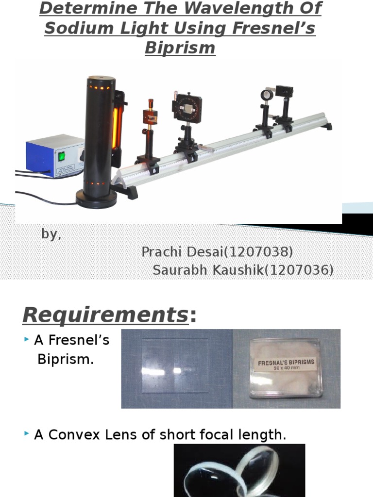 Fresnel Biprism | PDF | Science & Mathematics | Technology & Engineering