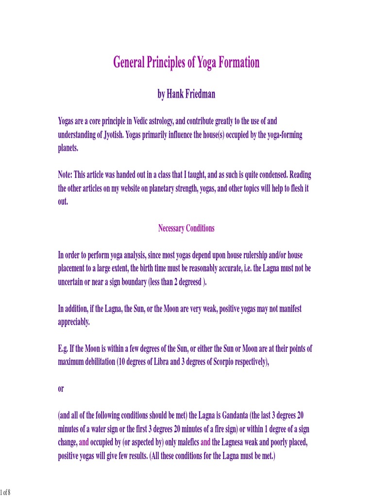 General Principles of Yoga Formation | PDF | Superstitions | New Age ...