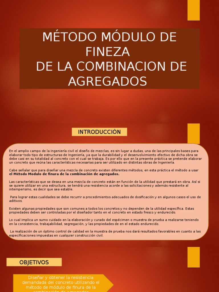 Modulo de Fineza | PDF | Volumen | Hormigón