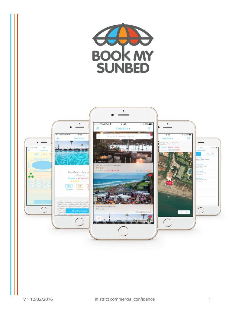 Book My Sunbed - Agency Document Final JC Draft PDF | PDF | Mobile App ...