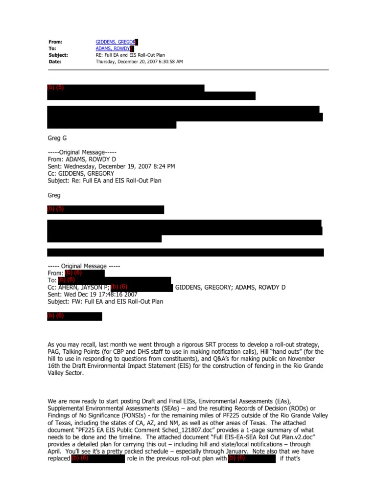 CREW: U.S. Department of Homeland Security: U.S. Customs and Border ...