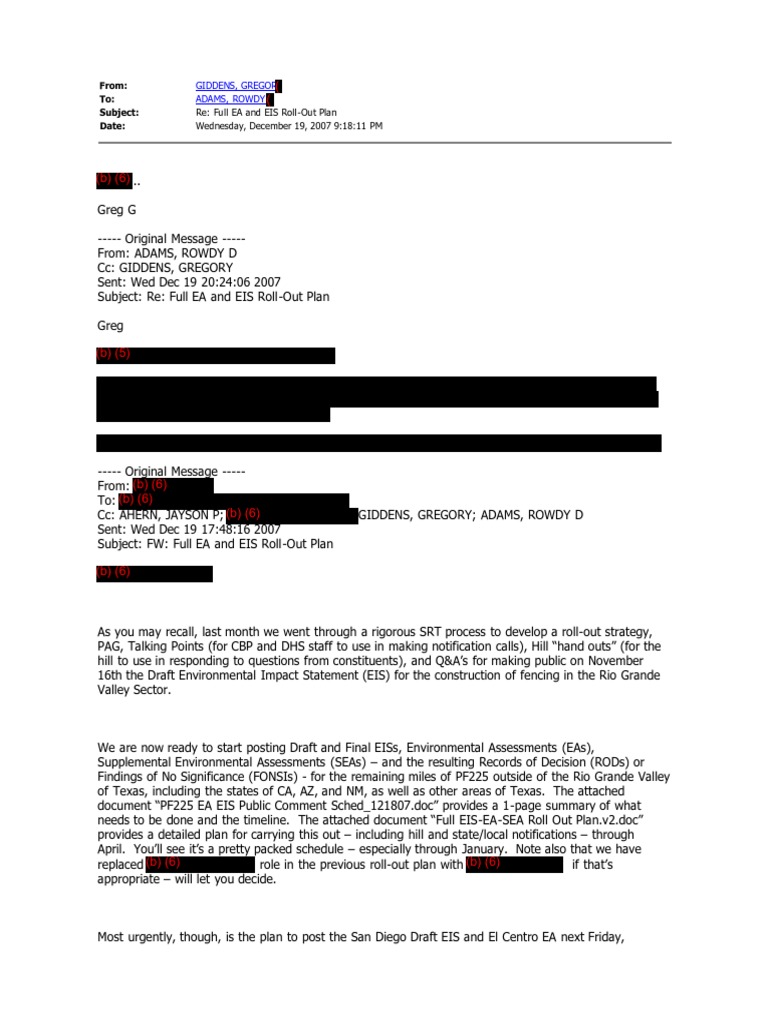 CREW: U.S. Department of Homeland Security: U.S. Customs and Border ...