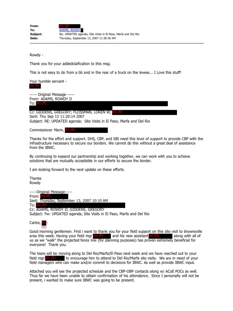 CREW: U.S. Department of Homeland Security: U.S. Customs and Border ...