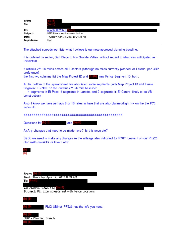 CREW: U.S. Department of Homeland Security: U.S. Customs and Border ...
