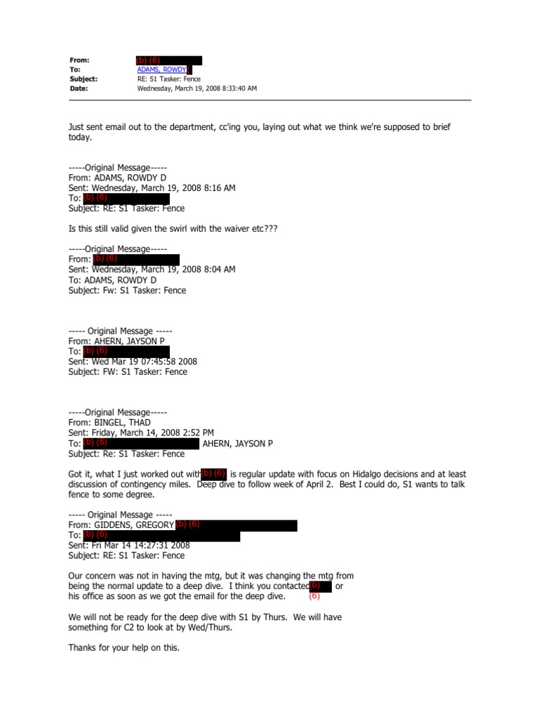 CREW: U.S. Department of Homeland Security: U.S. Customs and Border ...