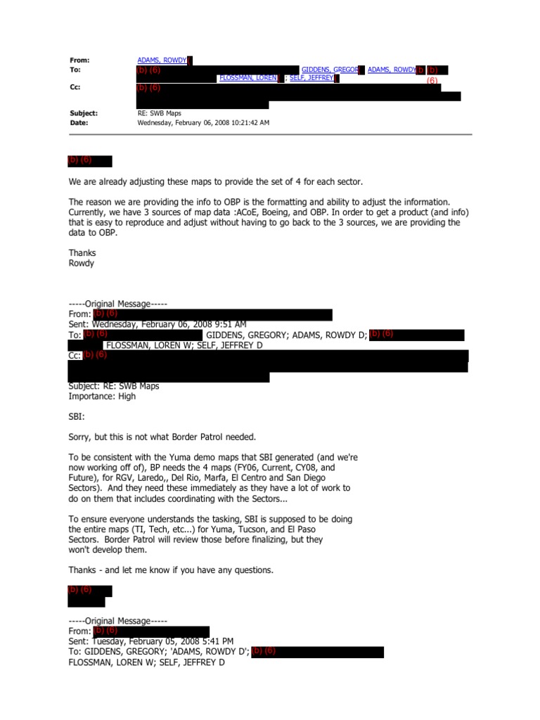 CREW: U.S. Department of Homeland Security: U.S. Customs and Border ...