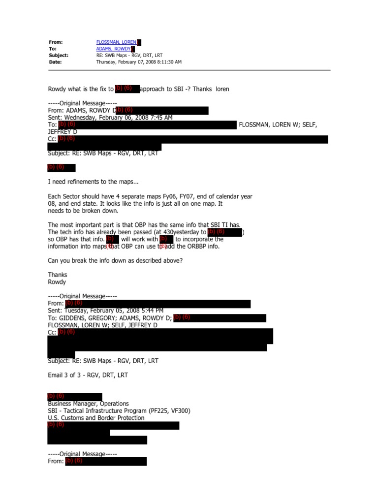 CREW: U.S. Department of Homeland Security: U.S. Customs and Border ...