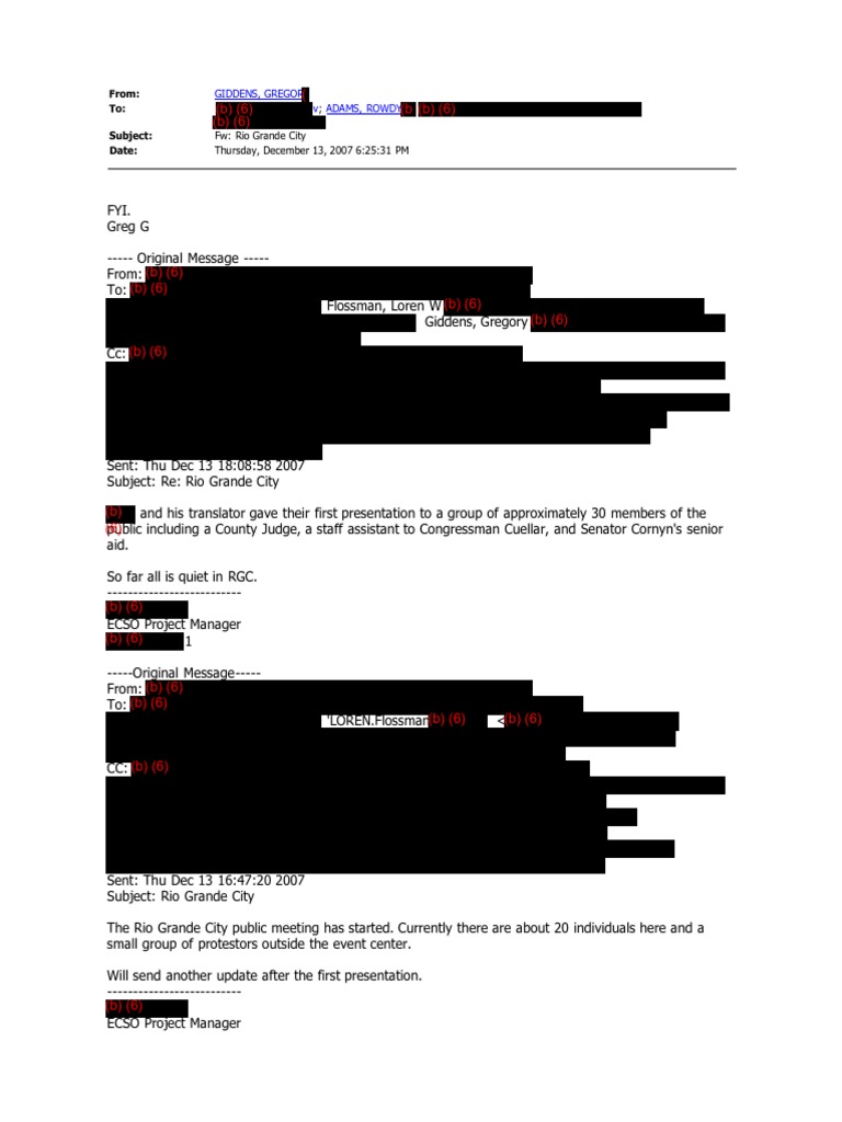 CREW: U.S. Department of Homeland Security: U.S. Customs and Border ...