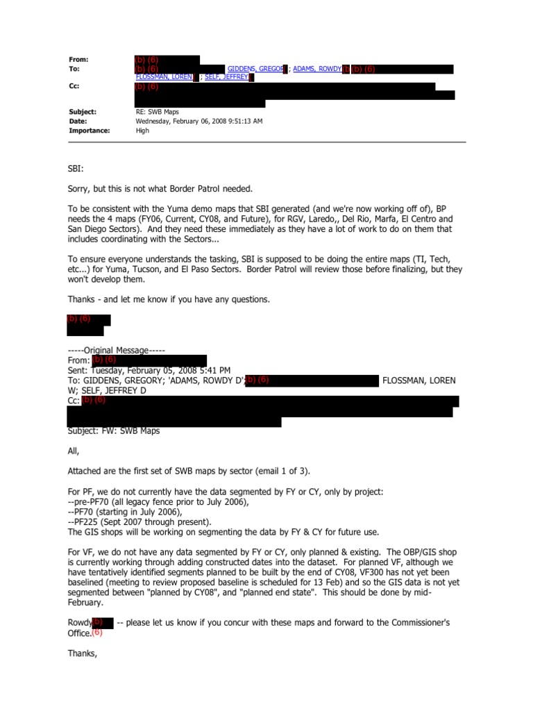 CREW: U.S. Department of Homeland Security: U.S. Customs and Border ...