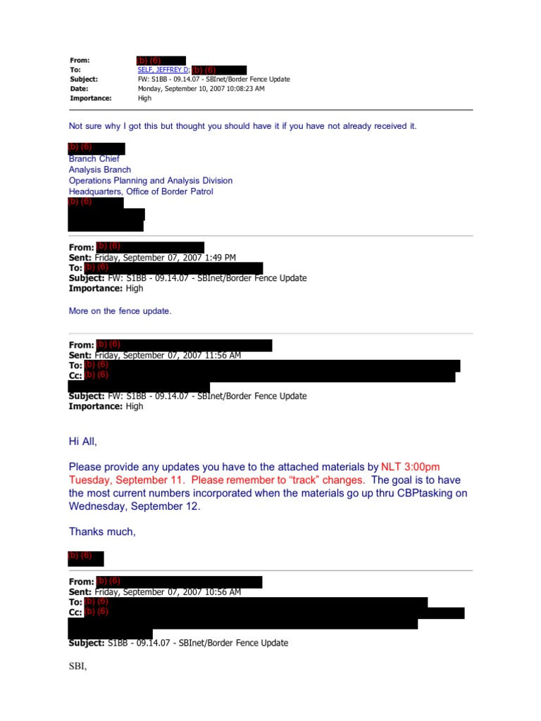 CREW: U.S. Department of Homeland Security: U.S. Customs and Border ...