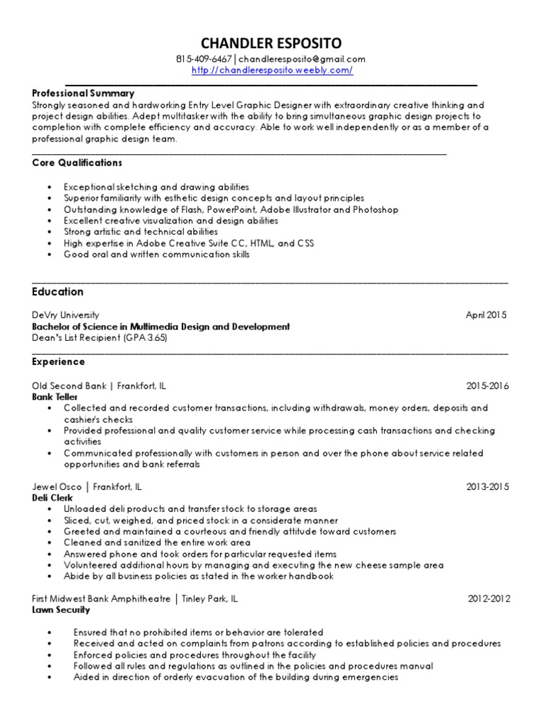 Chandler Esposito-Resume | PDF