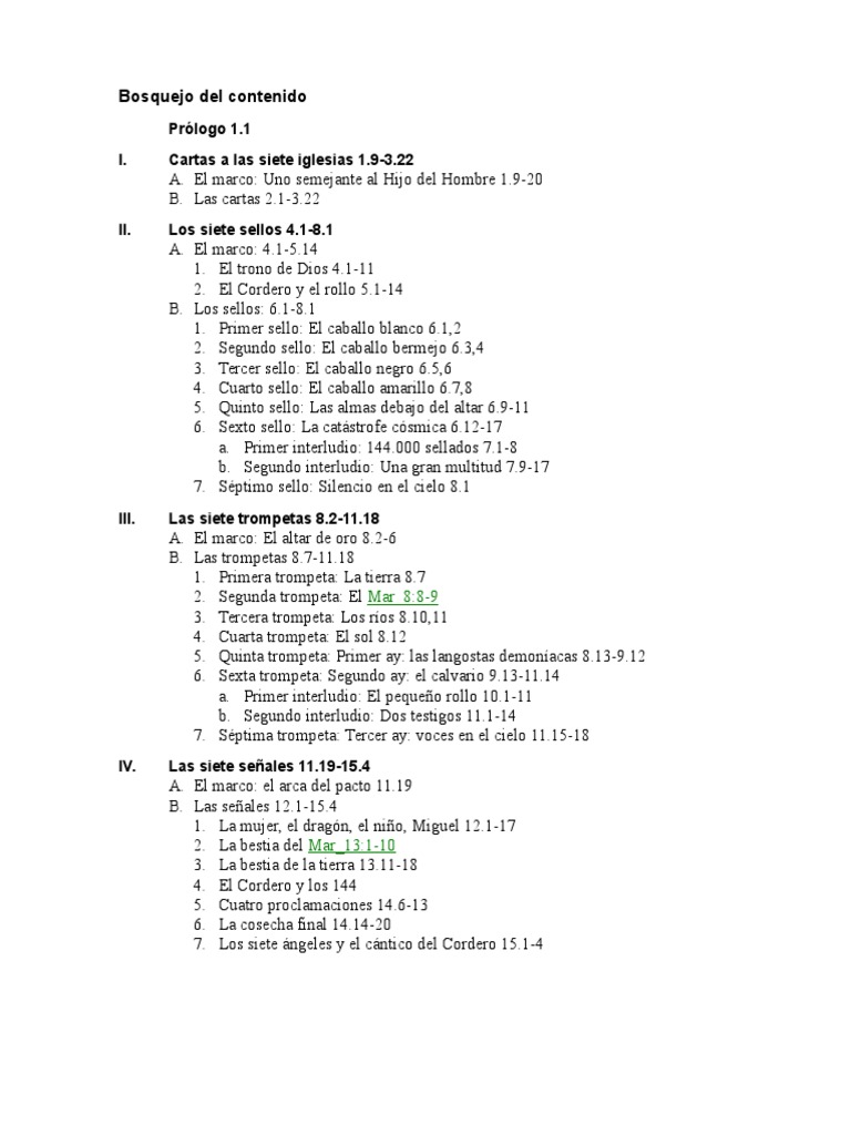 Bosquejo de Apocalipsis | PDF