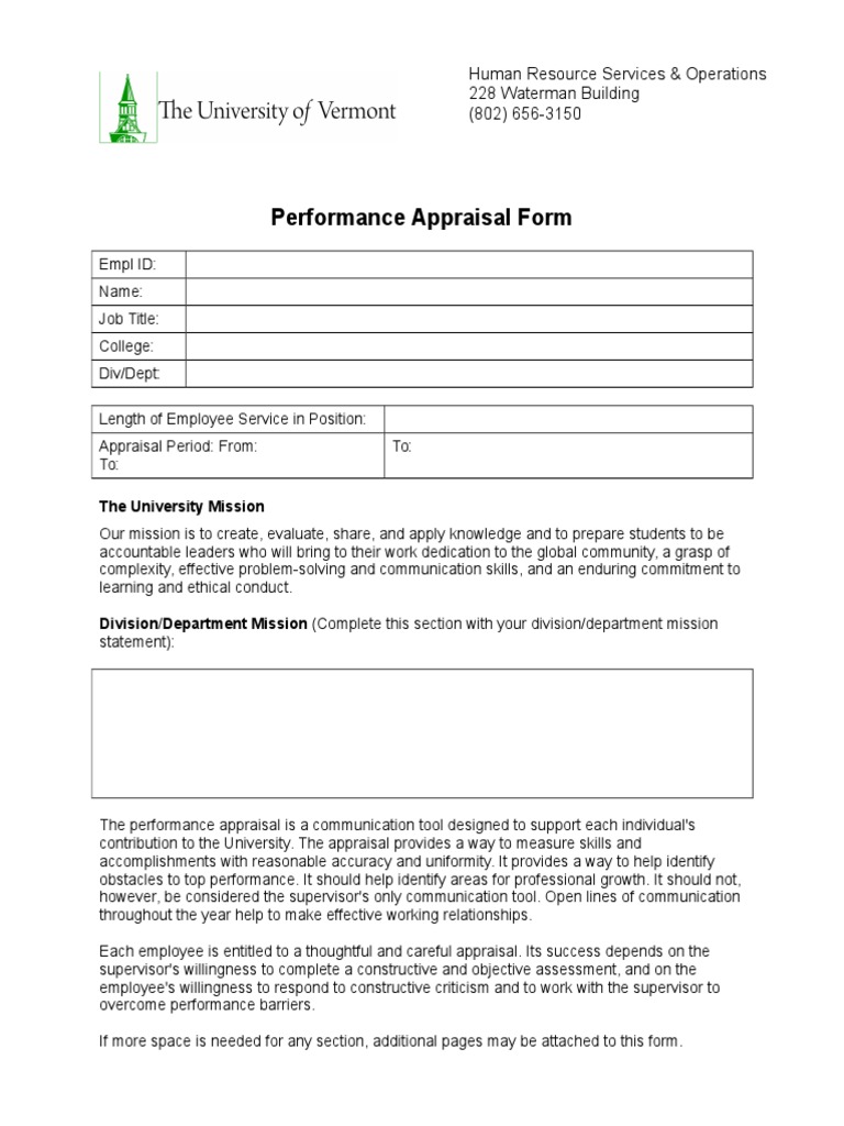 Employee Performance Appraisal | PDF | Performance Appraisal | Goal