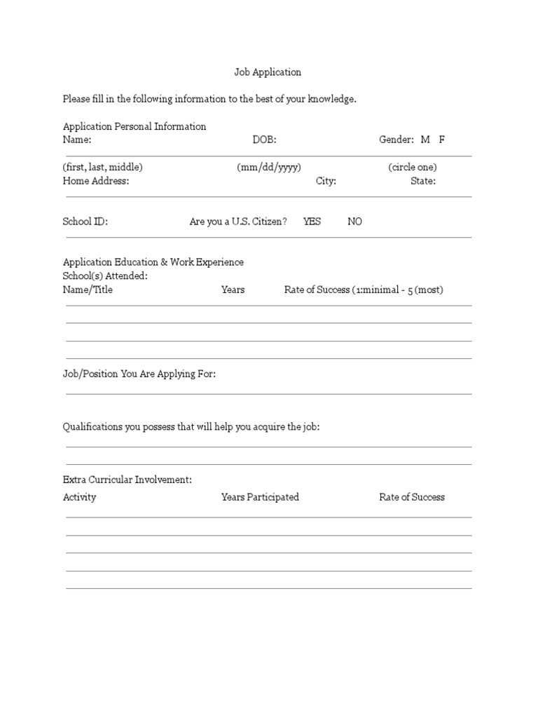 Jobapplication | PDF