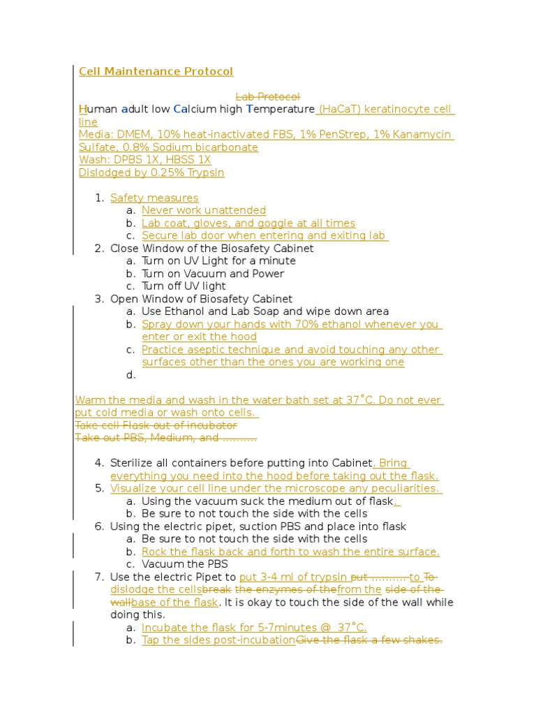 Lab Protocol | Download Free PDF | Laboratories | Chemistry