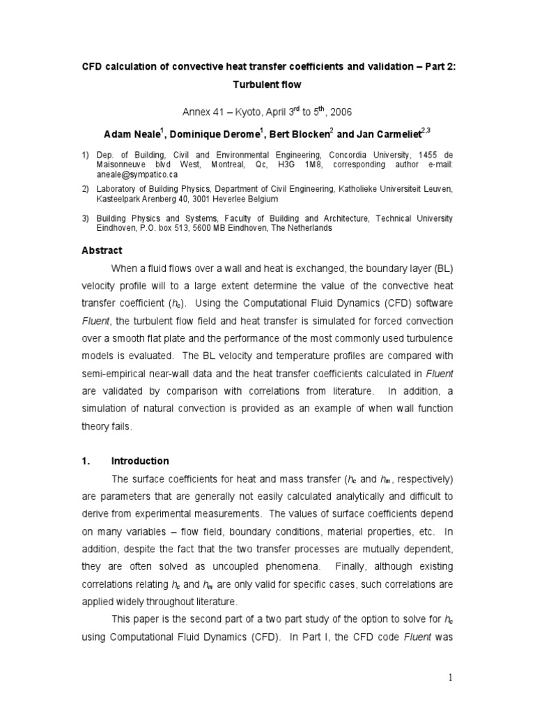 CFD Based Heat Transfer | PDF | Boundary Layer | Fluid Dynamics