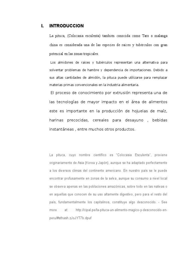 Trabajo de Pituca para Recursos | PDF | Comida y bebida | Plantas