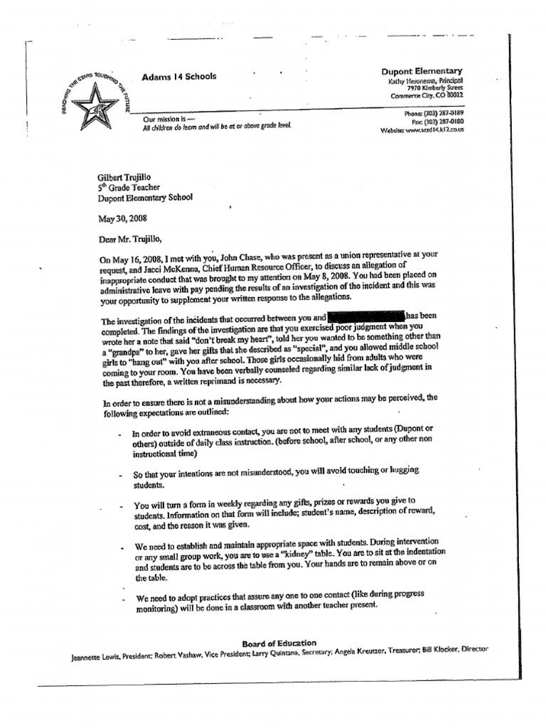 Letter To Gilbert Trujillo | PDF